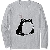 Amazon.com: Japanese Grumpy Frog Toad Unimpressed Animal Funny Cute T ...