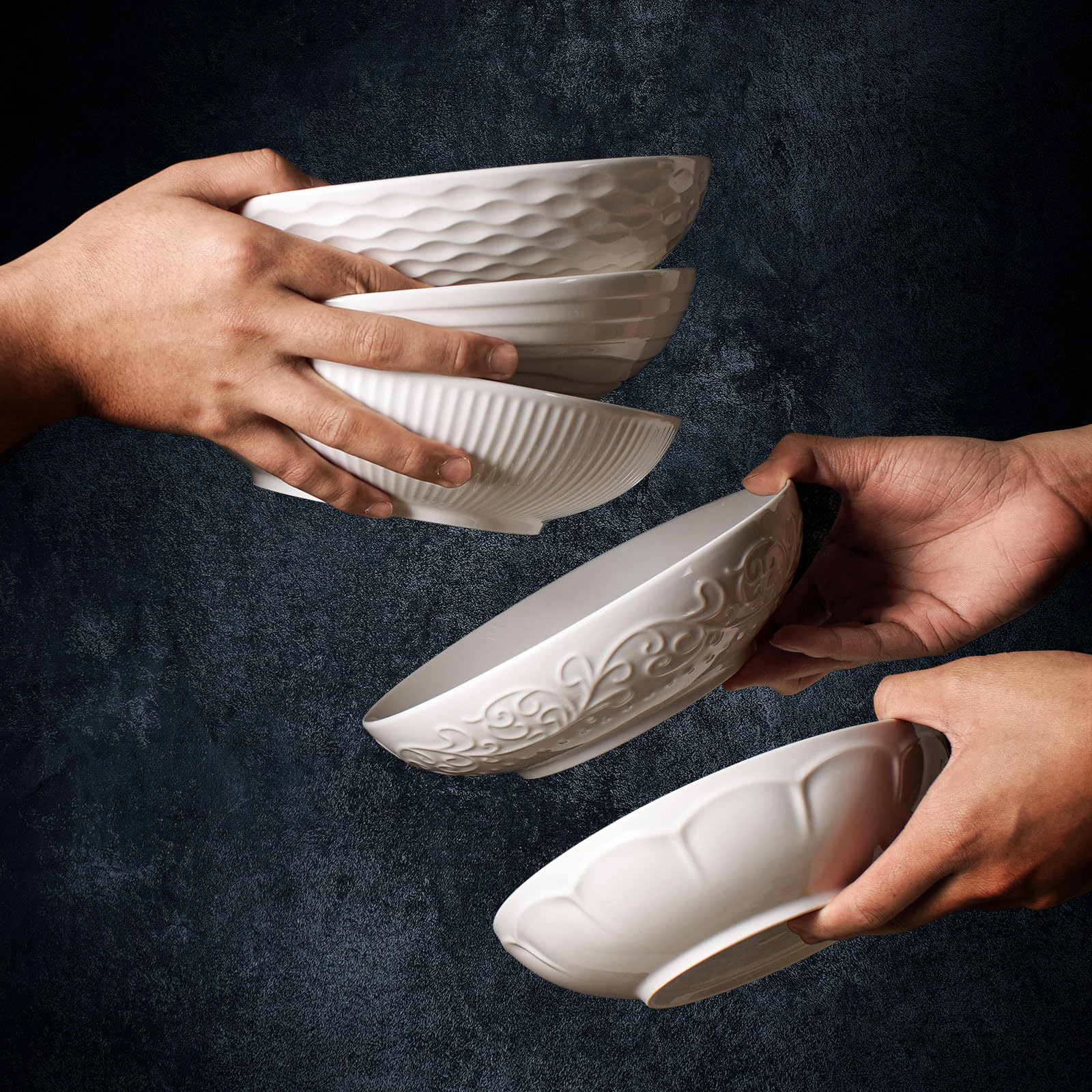 Mua Artena Pasta Bowls 32oz, Ceramic Large Salad Bowls 8 inch, Soup ...