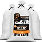 Xpose Safety Heavy Duty Sand Bags with Tie Strings – Empty Woven ...