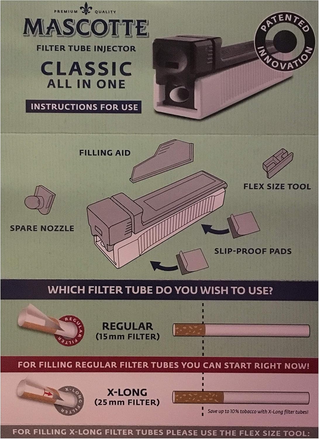 Mascotte Products (Classic Filter Tube Injector) – BigaMart