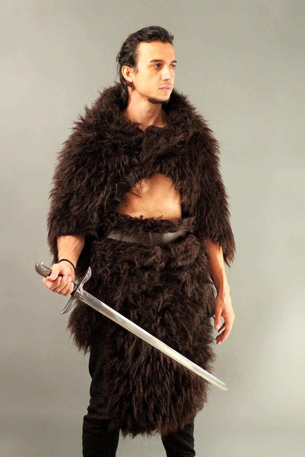 Uhtred inspired Viking barbarian fur shawl for cosplay, versatile ...