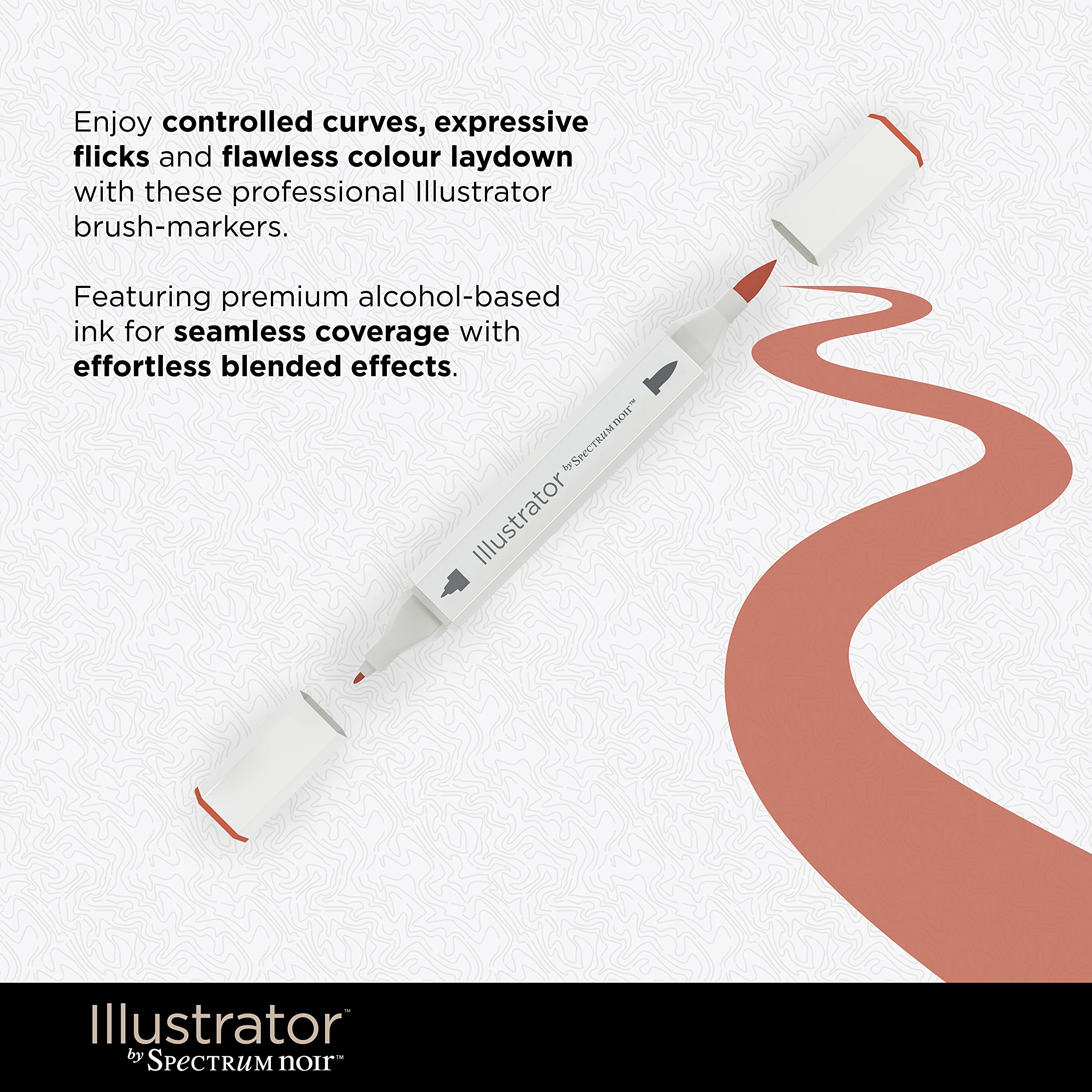 Spectrum Noir Illustrator Twin Tip Blendable Alcohol Based Marker Set ...