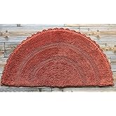 Amazon.com: KEMA Half Circle Bohemian Bathroom Rug with Handwoven ...