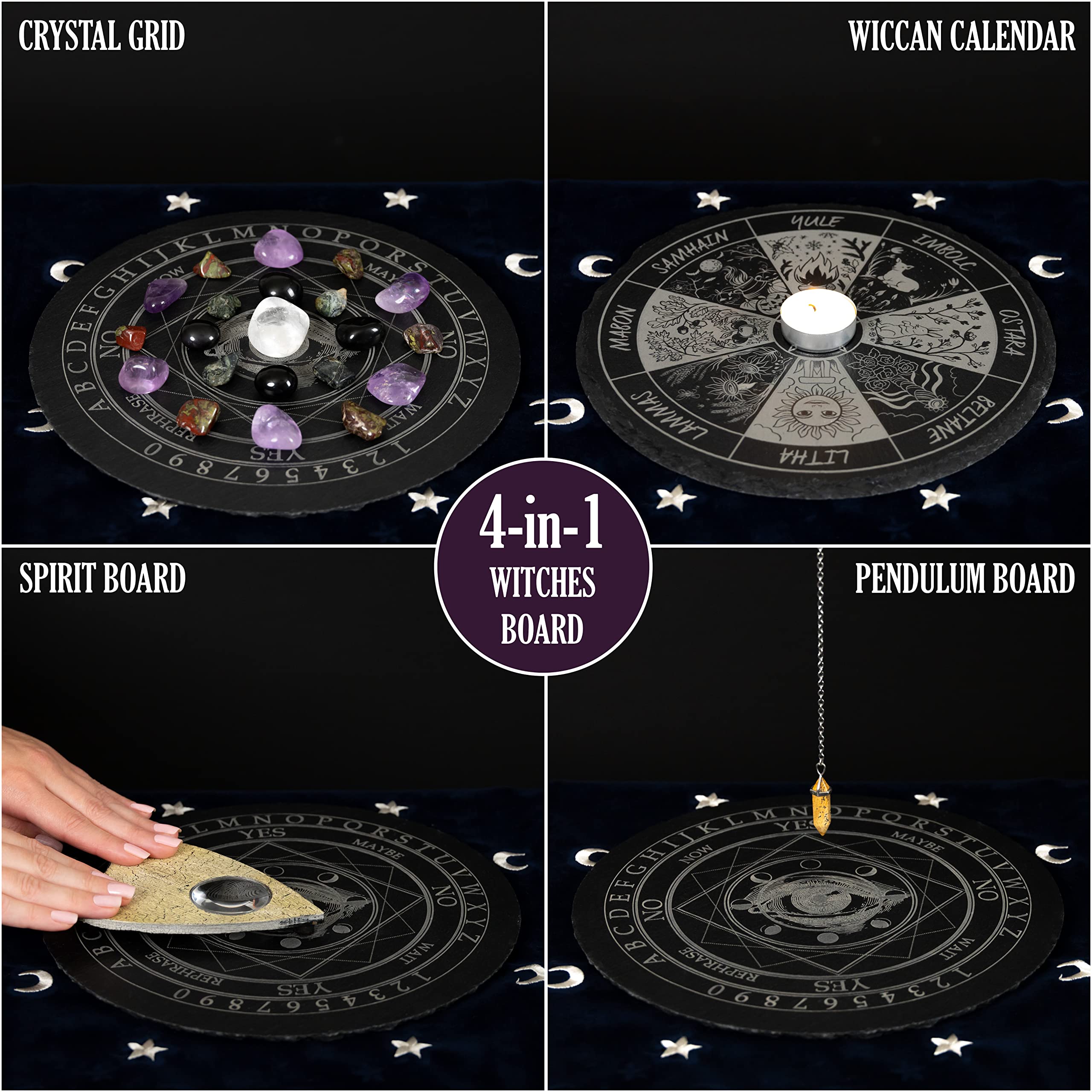 Mua Double Sided | Wheel of the Year | Witch's Calendar | Divination ...