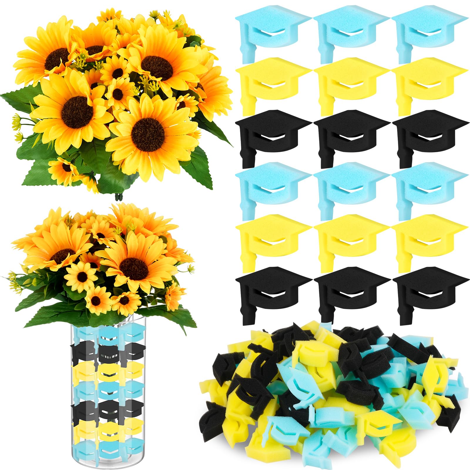 PYQTH Graduation Table Centerpieces Decorations 60 Graduation Cap ...