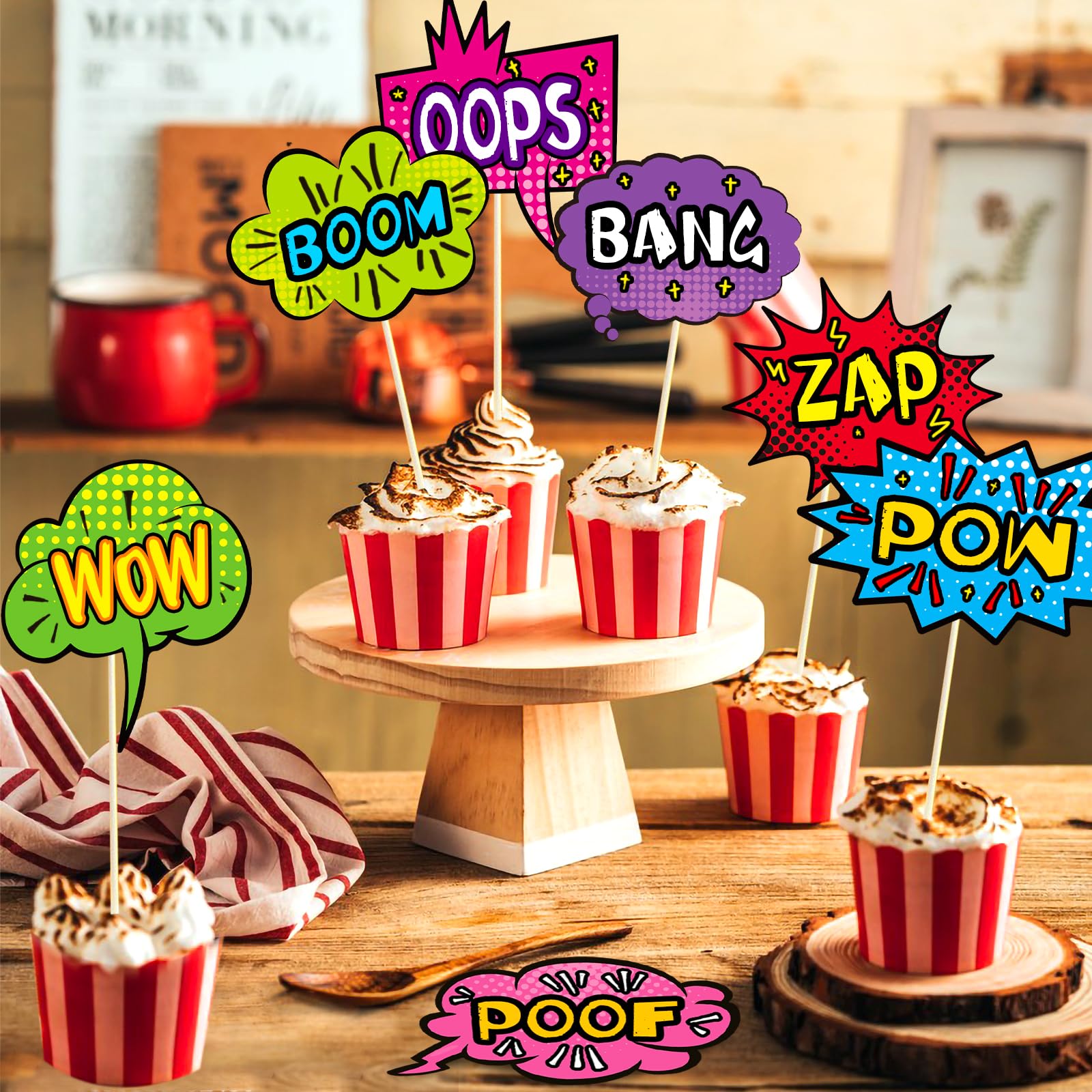 Mua Super Hero Bulletin Board Cutouts 75 Pack Comic Superhero Classroom ...