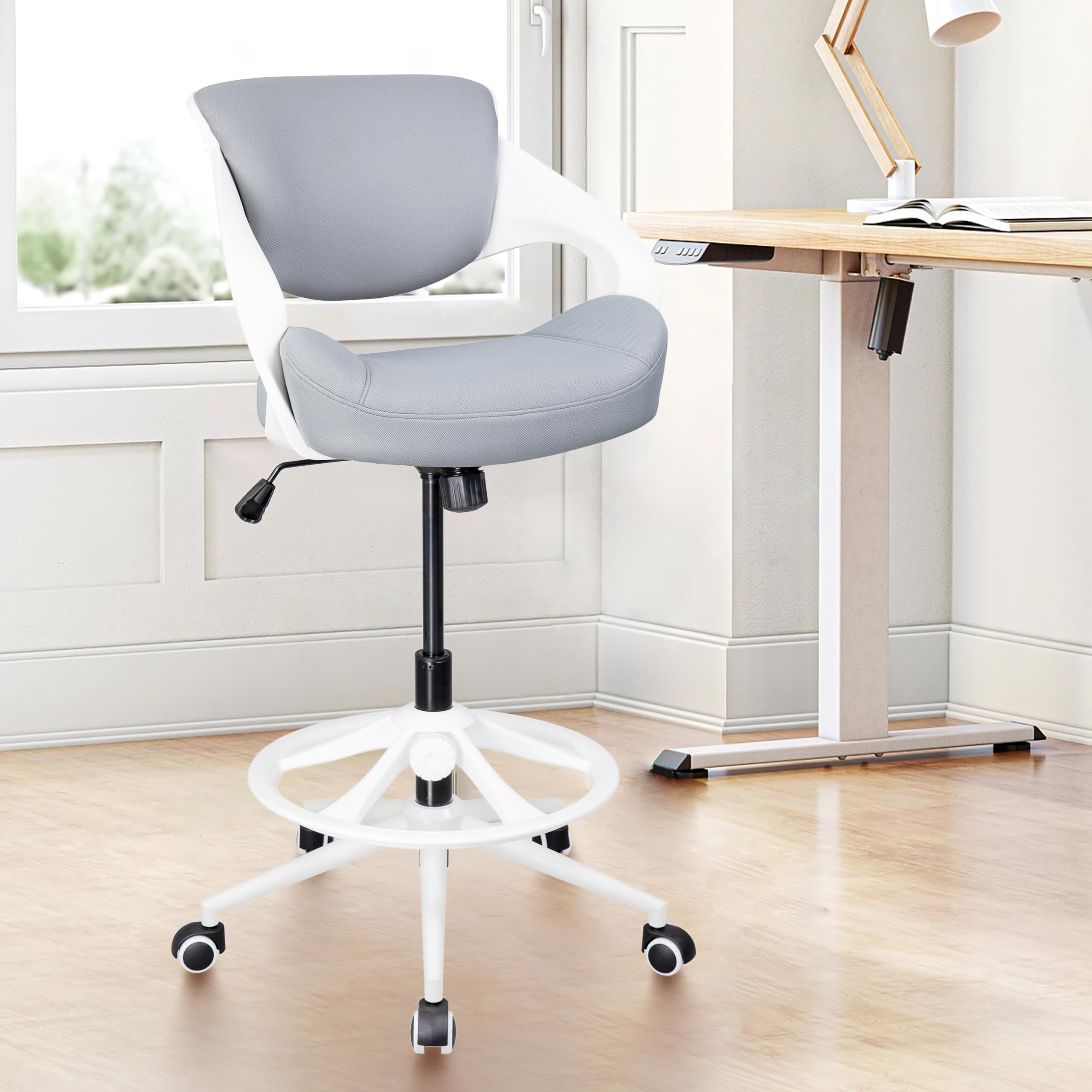 Mua Office Grey Drafting Chair | Ergonomic, Standing, Computer Desk ...