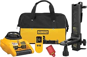 DEWALT Rotary Laser Level Kit, Indoor/Outdoor Survey Laser Transit ...