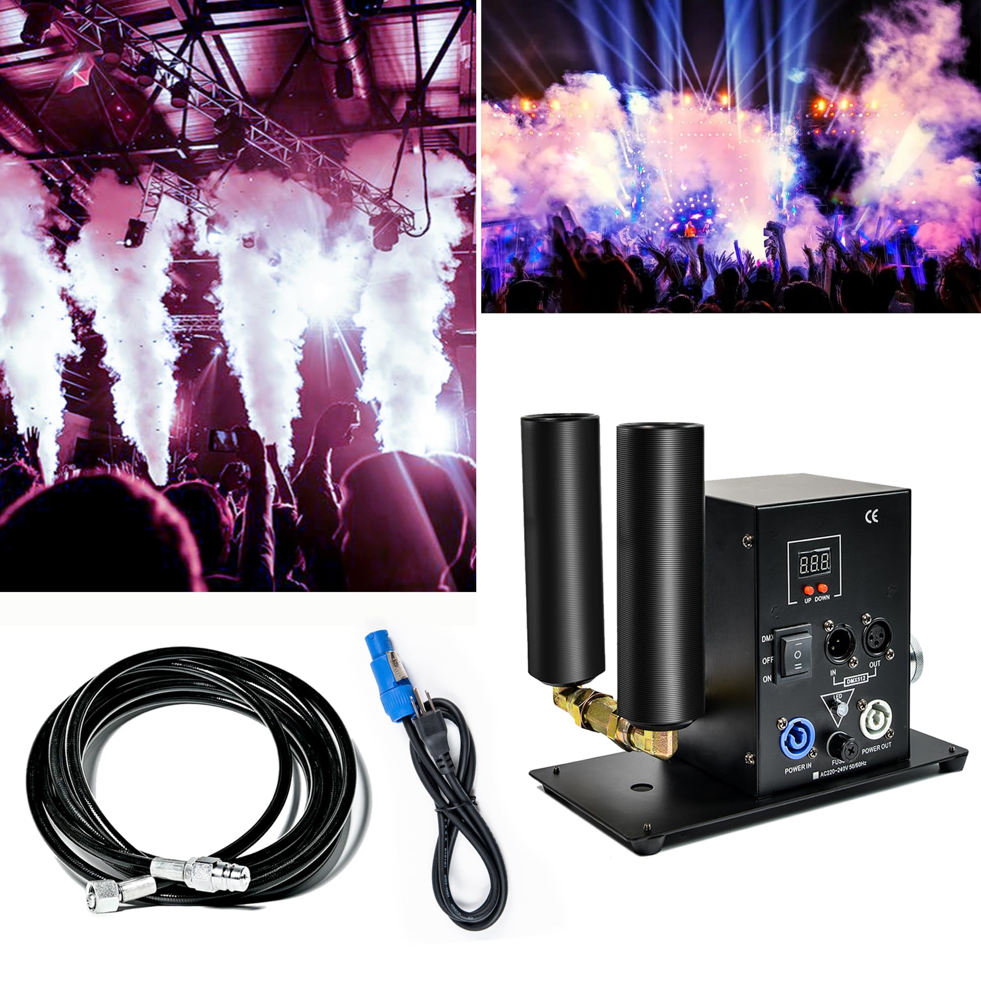 Mua Double-Pipe CO2 Fog Smoke Machine 150w Vertical CO2 Air Column ...