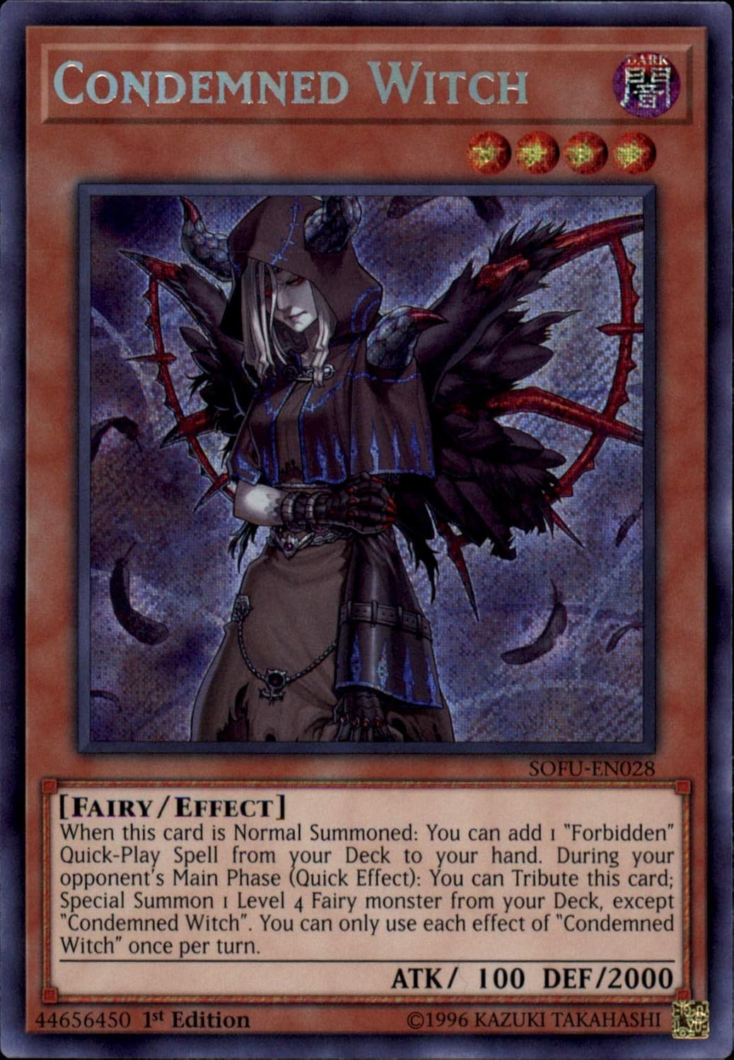 Yu-Gi-Oh! - Condemned Witch - SOFU-EN028 - Soul Fusion - 1st Edition ...