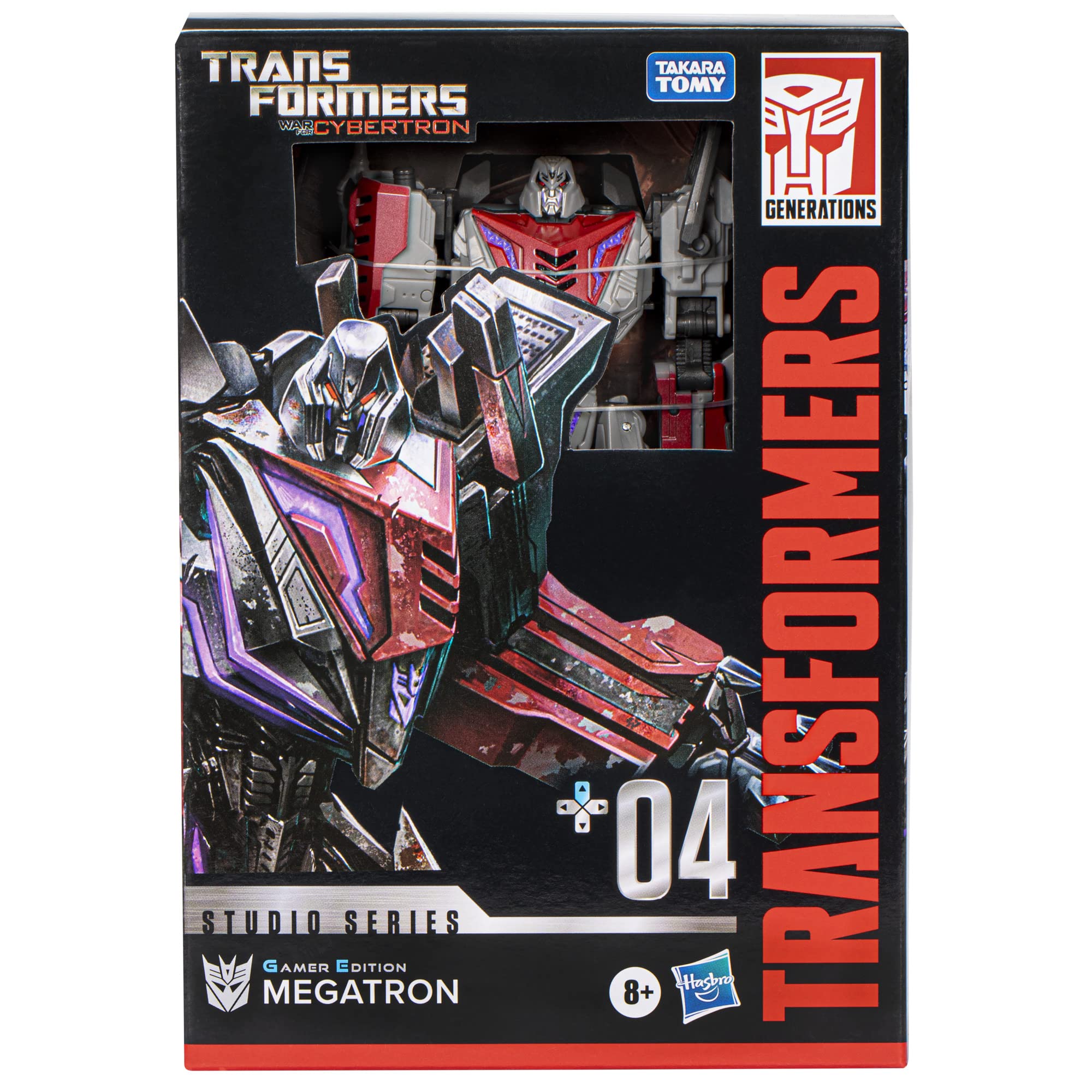 Transformers Toys Studio Series Voyager Class 04 Gamer Edition Megatron ...