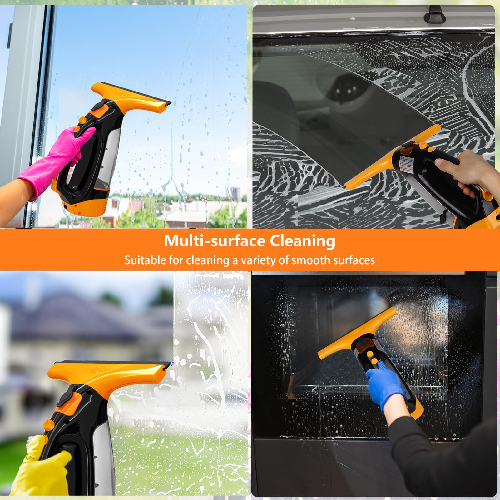 Mua Window Vacuum, Window Vacuum Squeegee, 3 in 1 Cordless Window ...
