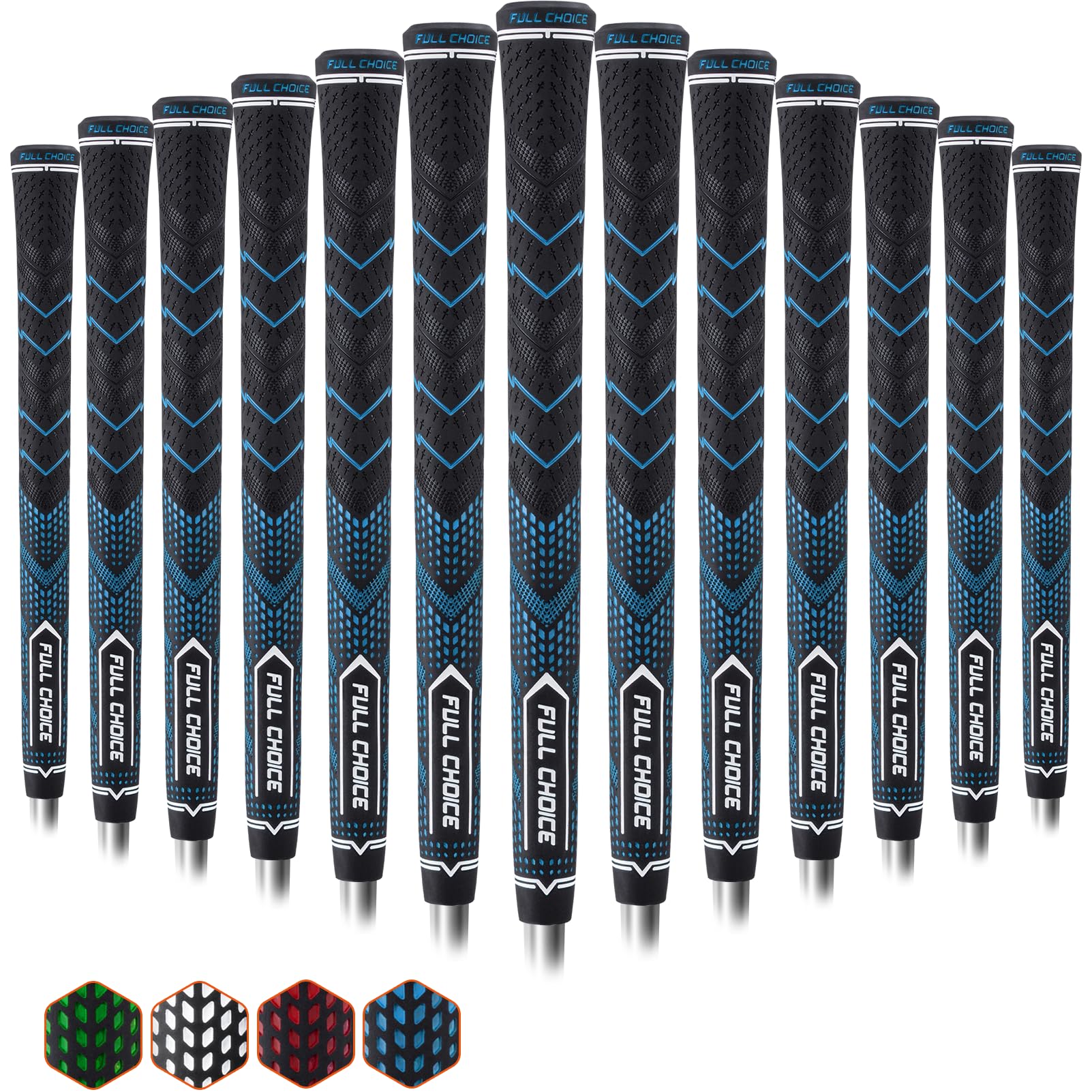 Full Choice Rubber Golf Club Grips, MultiCompound Golf Grips, Advanced Texture Control and High ...
