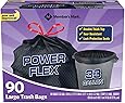 Amazon.com : Member's Mark 33 Gallon Power Flex Drawstring, 90 Count ...