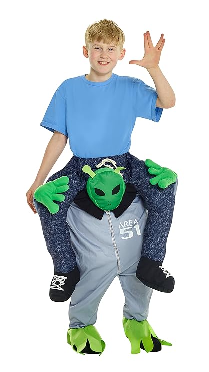 Morph Kids Piggyback Alien Ride On Childs Costume Carry Me Illusion ...