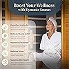 DYNAMIC SAUNAS Barcelona 1- to 2-Person Low EMF FAR Infrared Sauna with Red Light Therapy ...