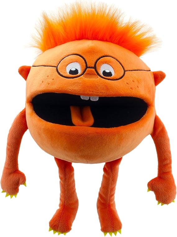 Amazon.com: The Puppet Company Baby Mosters Orange Monster Hand Puppet ...