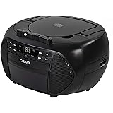 Amazon.com: RCA RCD378D CD Boombox with Cassette and AM/FM Radio, Black ...