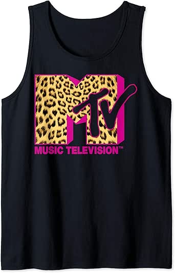 Amazon.com: MTV Logo Leopard Print Tank Top: Clothing