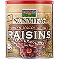Amazon.com: Sunview Organic Red Seedless Raisins 3 -15 oz. Canisters