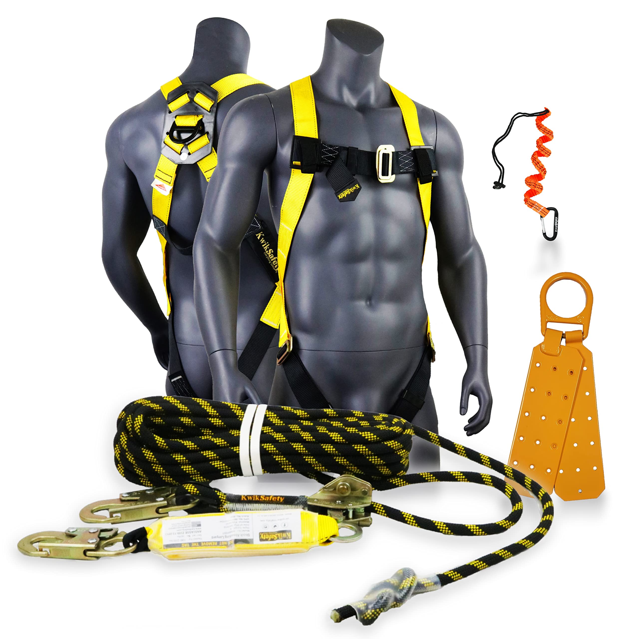 KwikSafety TORNADO [ASSEMBLY] 1D Full Body Safety Harness, 50 ft ...