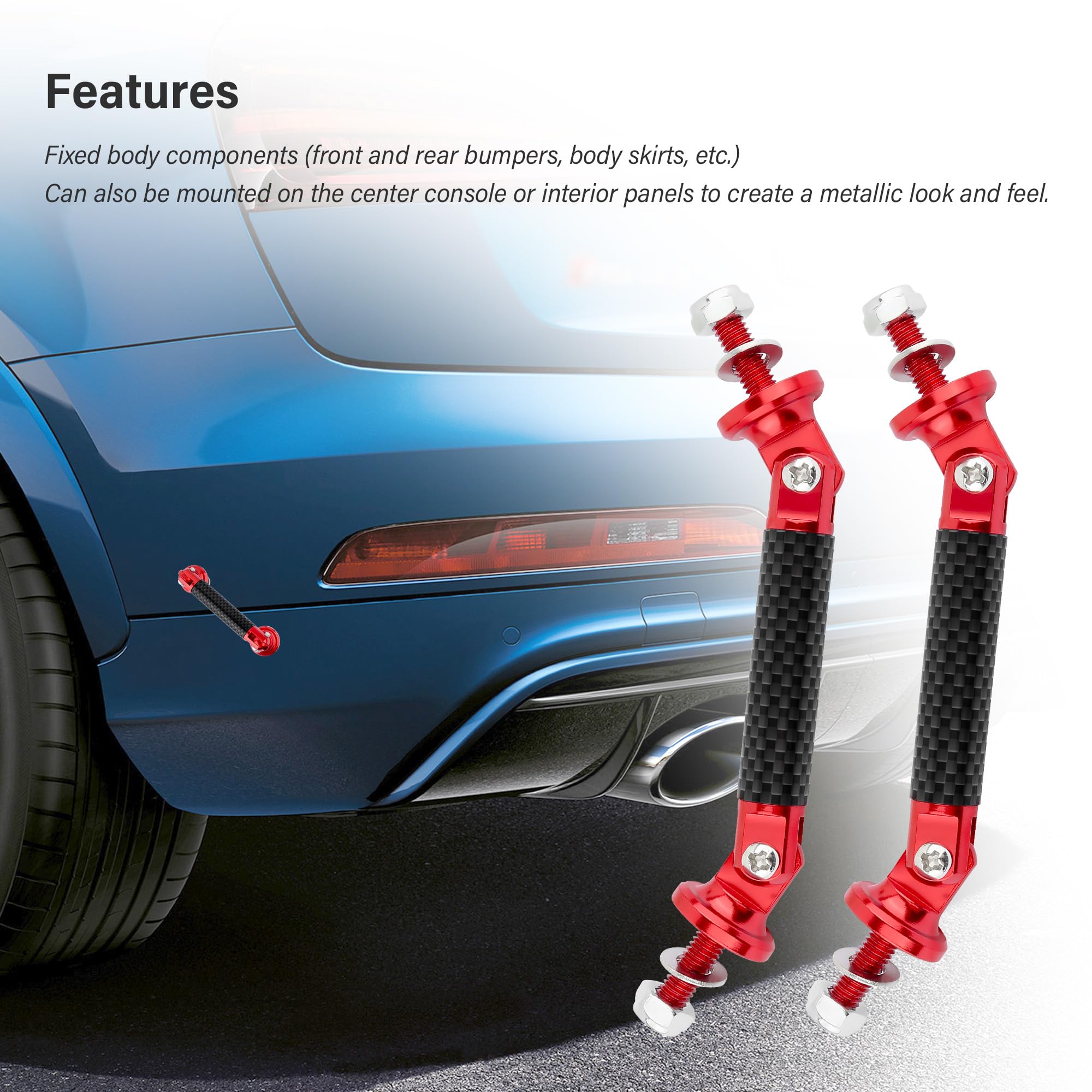 Mua 2PCS Bumper Quick Release Fasteners,Carbon Fiber Adjustable Quick ...