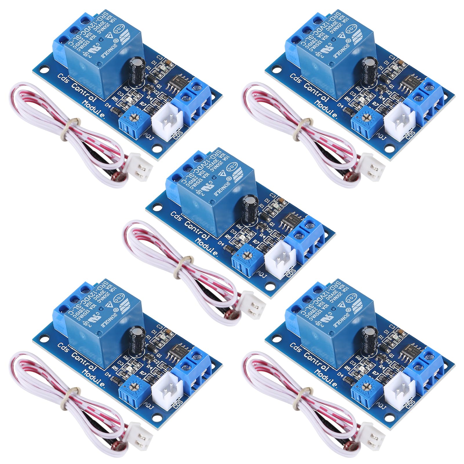 Mua D-FLIFE 5pcs XH-M131 Photoresistor Relay Module, DC 12V 10A Light ...