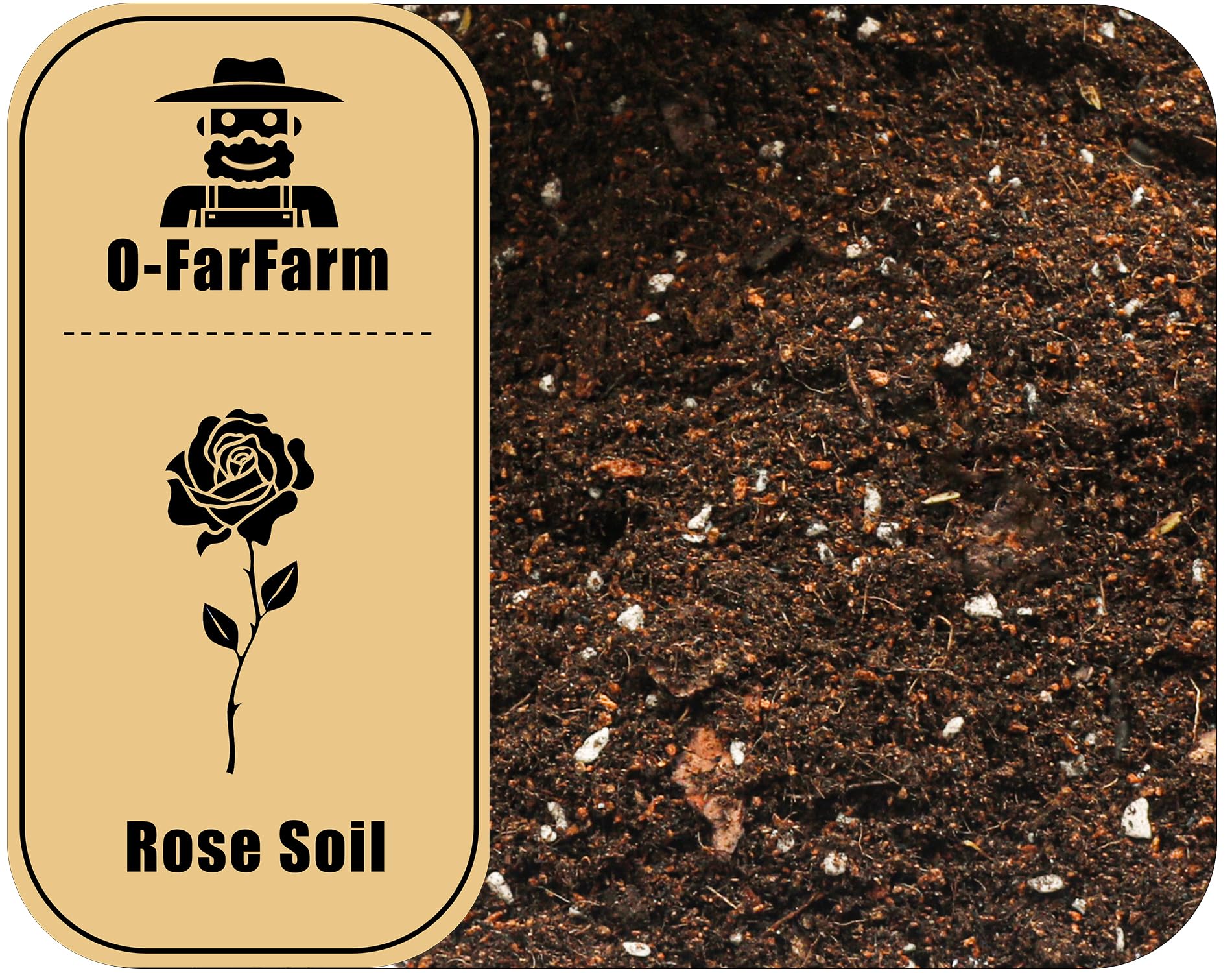 O-FarFarm Organic Potting Soil Mix 1qt for Rose Plant and All Indoor ...