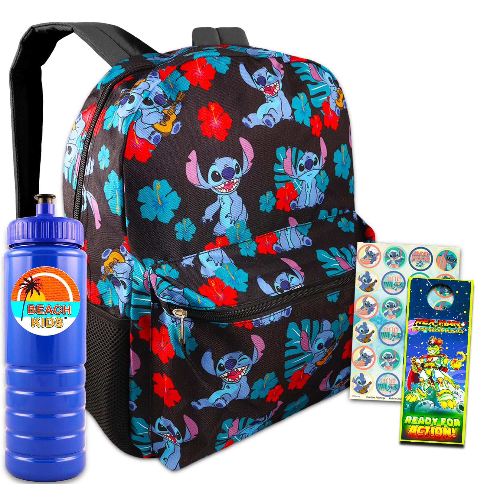 Disney Lilo and Stitch School Backpack ~ 3 Pc Bundle 16" Stitch School ...