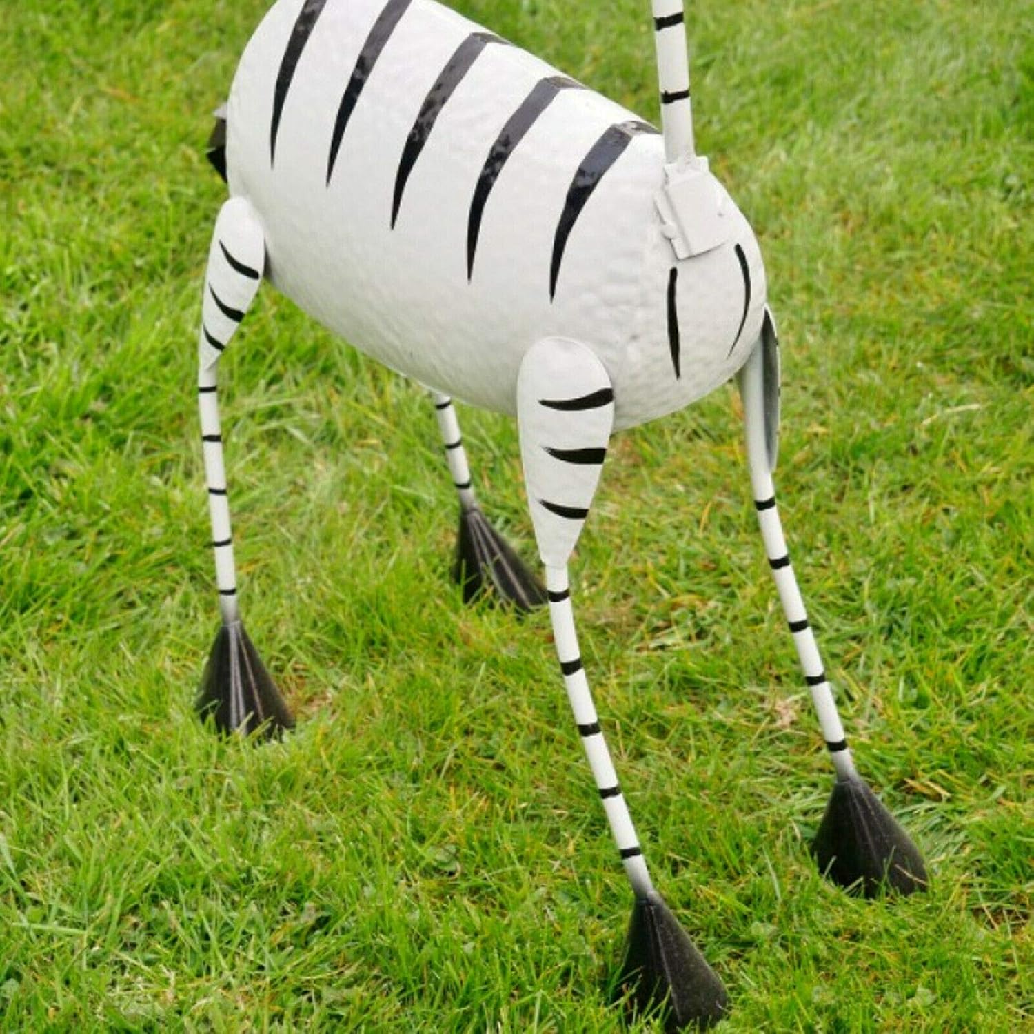 Vintage Metal Garden Zebra Safari Animal Lawn Sculpture Figure Statue ...
