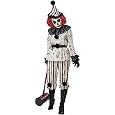 Amazon.com: amscan Slasher Clown Costume Set : Clothing, Shoes & Jewelry
