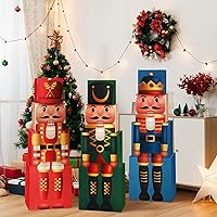 Amazon.com: 4 Pieces Christmas Nesting Gift Box Large Xmas Stackable ...