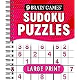Amazon.com: Brain Games - Large Print Sudoku Puzzles (Swoosh): 9781639383337: Publications ...