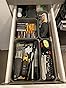 Amazon.com: madesmart Junk Drawer Organizer Stack & Slide-CARBON ...