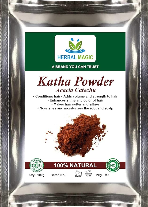 Herbal Magic's Organic Katha Powder (Acacia Catechu) Excellent Hair ...