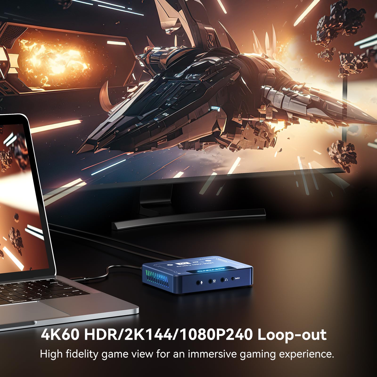 Mua HDMI Capture Card, 4K 60FPS HDR & VRR Passthrough Near-Zero Latency ...