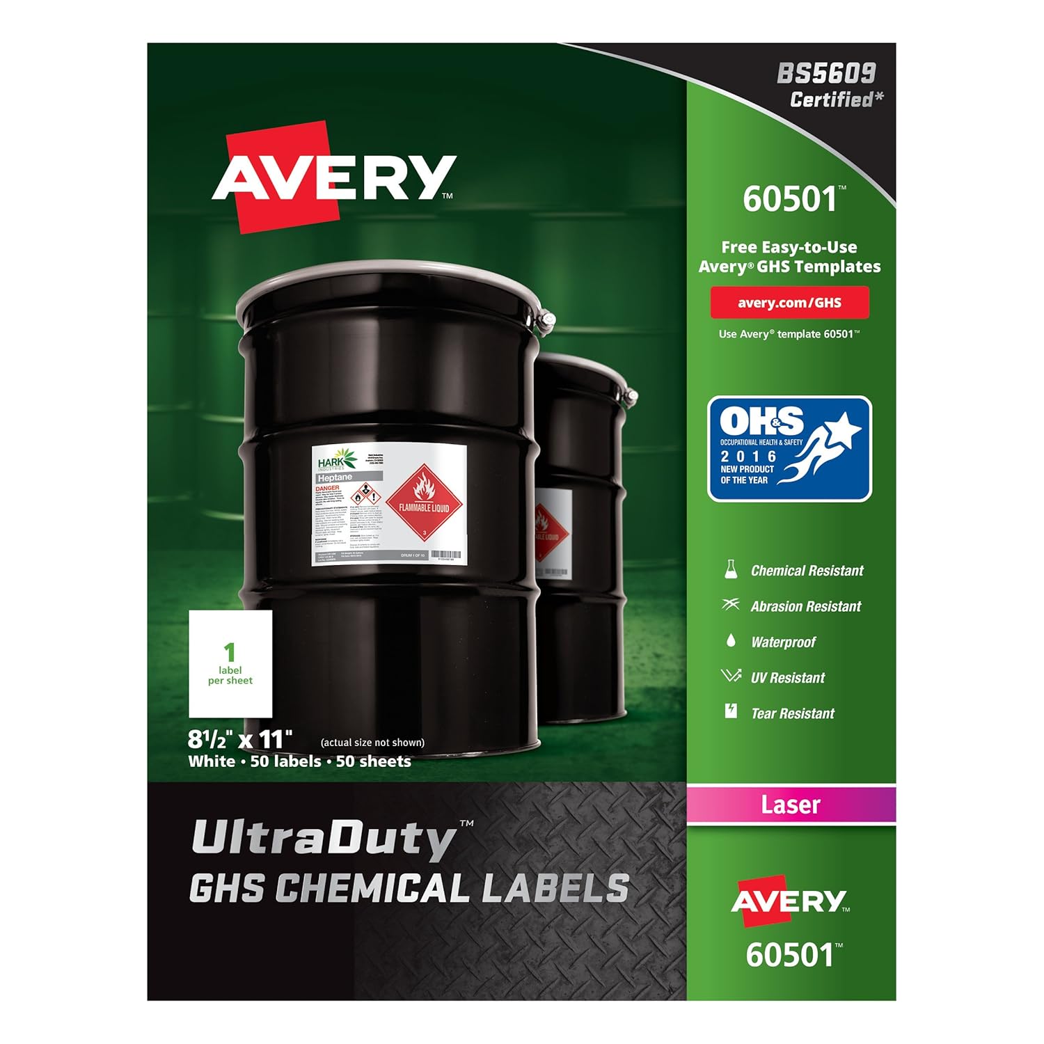 8 5 X 11 Avery Products Corporation AVE60501 Waterproof 8 5 X 11 UV 