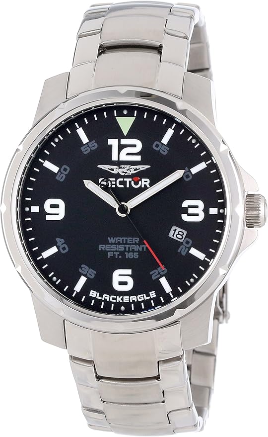 Sector Men's Watch R3253189025 in Collection Black Eagle, 42mm 3 H and ...