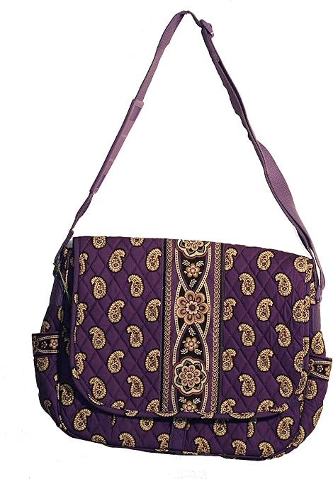 Amazon.com: Vera Bradley Messenger Bag in Simply Violet: Shoes