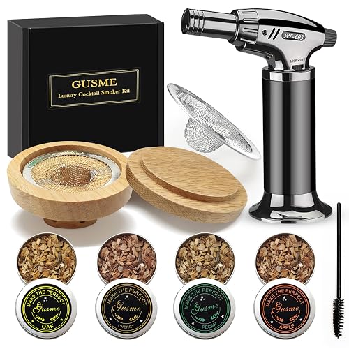 Cocktail Smoker Kit With Torch, Bourbon/Whiskey Smoker Kit Include Four ...