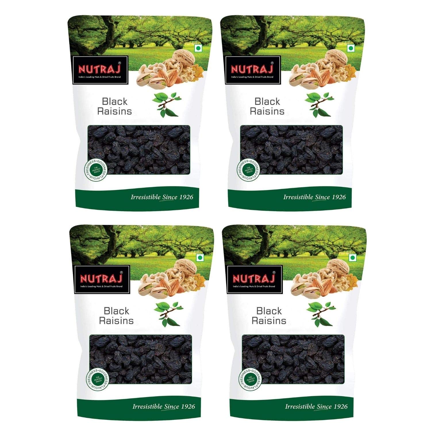 Nutraj Black Raisins Seedless (Kali Draksh) 800g (4x200g): Amazon.in ...