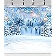 Amazon.com : DUAIAI Winter Christmas Backdrop, Birthday Party Decorations Frozen Crystal Pendant ...