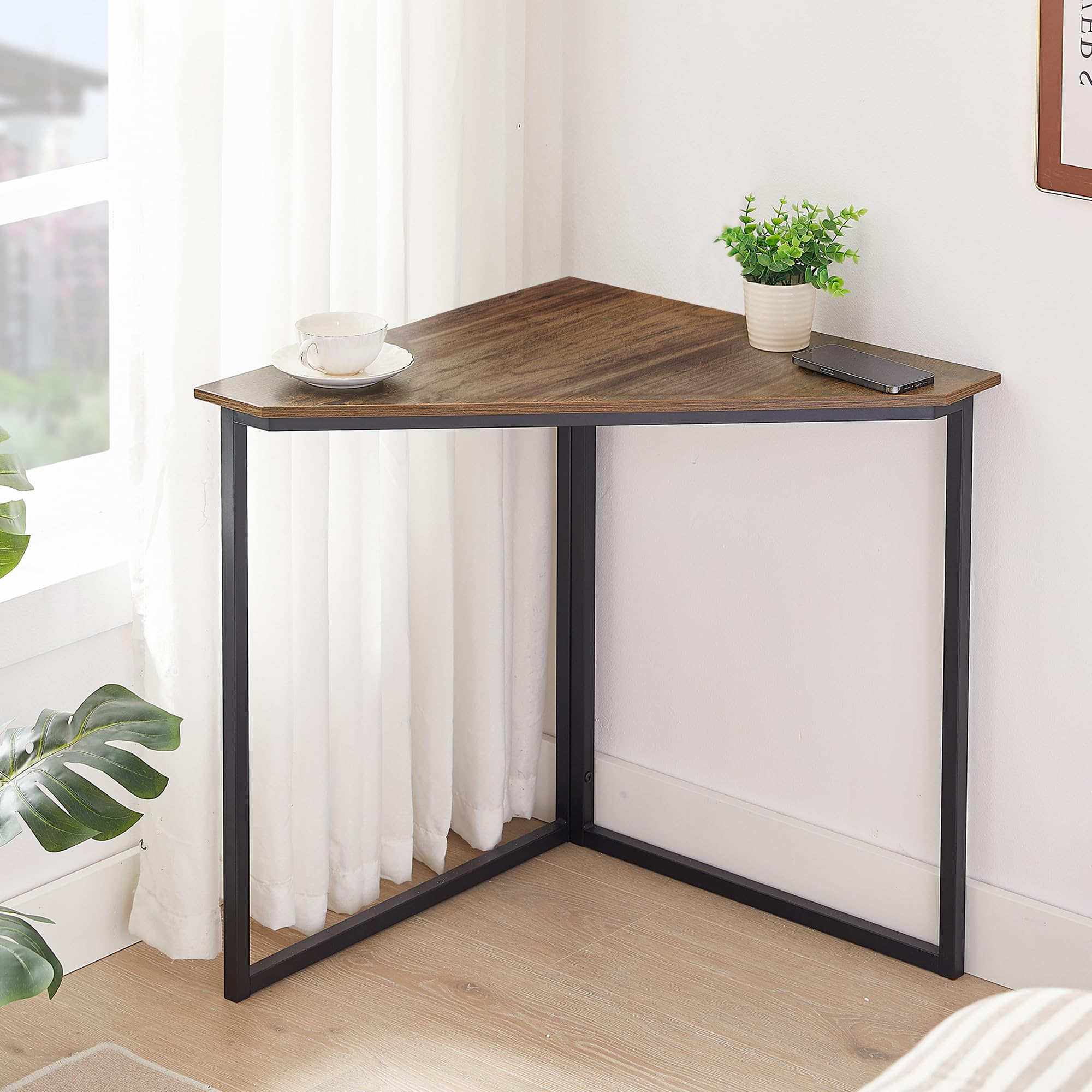 Mua VECELO Corner Desk, Corner Tables for Living Room for Small Space ...