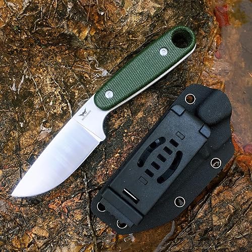 Watchman WATCHMAN W204 Fixed Blade Knife 14C28N Blade Steel Micarta ...