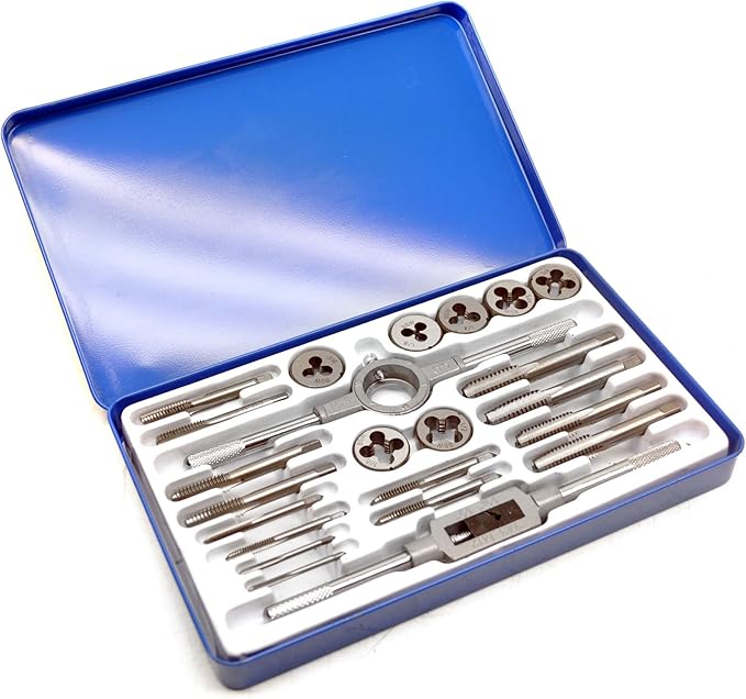Whitworth Tap And Die Set BSW British Standard 23pc Alloy Steel TE106 whitworth-tap-and-die-set-bsw-british-standard-23pc-alloy-steel-te106