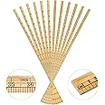 Amazon.com : Fulmoon 12 Pieces Wood Double Sided Meter Stick Yard Stick ...