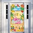 Amazon.com: Rtteri Aloha Party Decorations Hawaiian Door Cover Sign ...