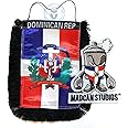 Amazon.com : PRK 14 Flags for Cars Dominican Republic/USA Banderas ...
