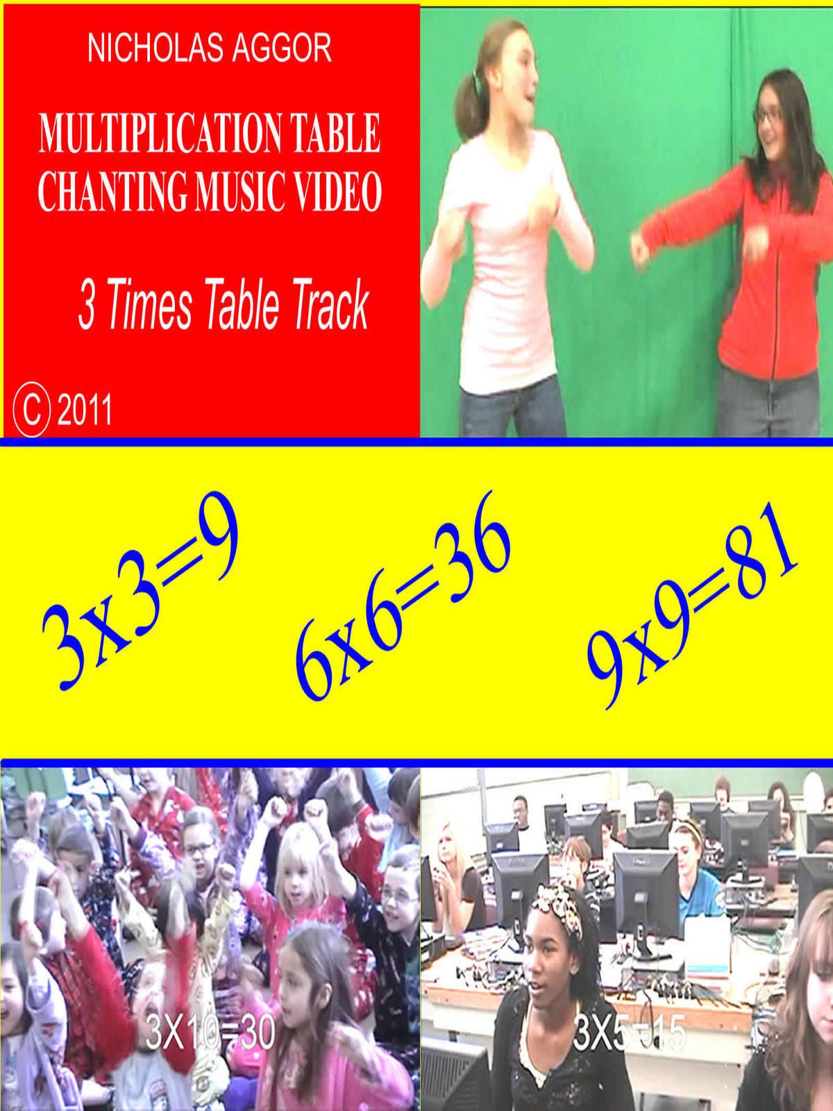 Amazon.com: Multiplication Table Chanting Music Video: 3 Times Table ...