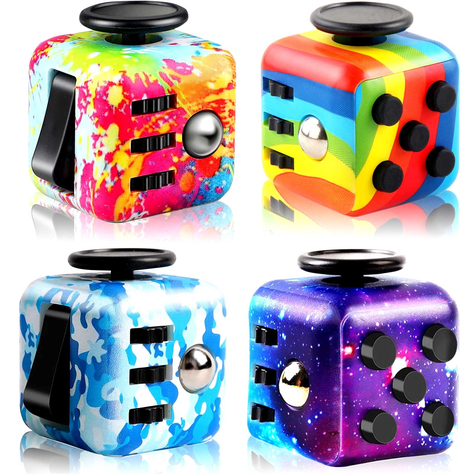 Mua 4 Pack Fidget Toy Cube, Magic Cube Stress and Anxiety Relief Toys ...